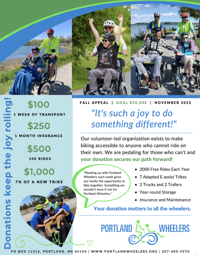 Fall Appeal 2022 - Portland Wheelers